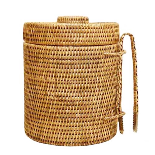William Laman Furniture.Garden.Antiques - Honey Rattan Ice Bucket; XL